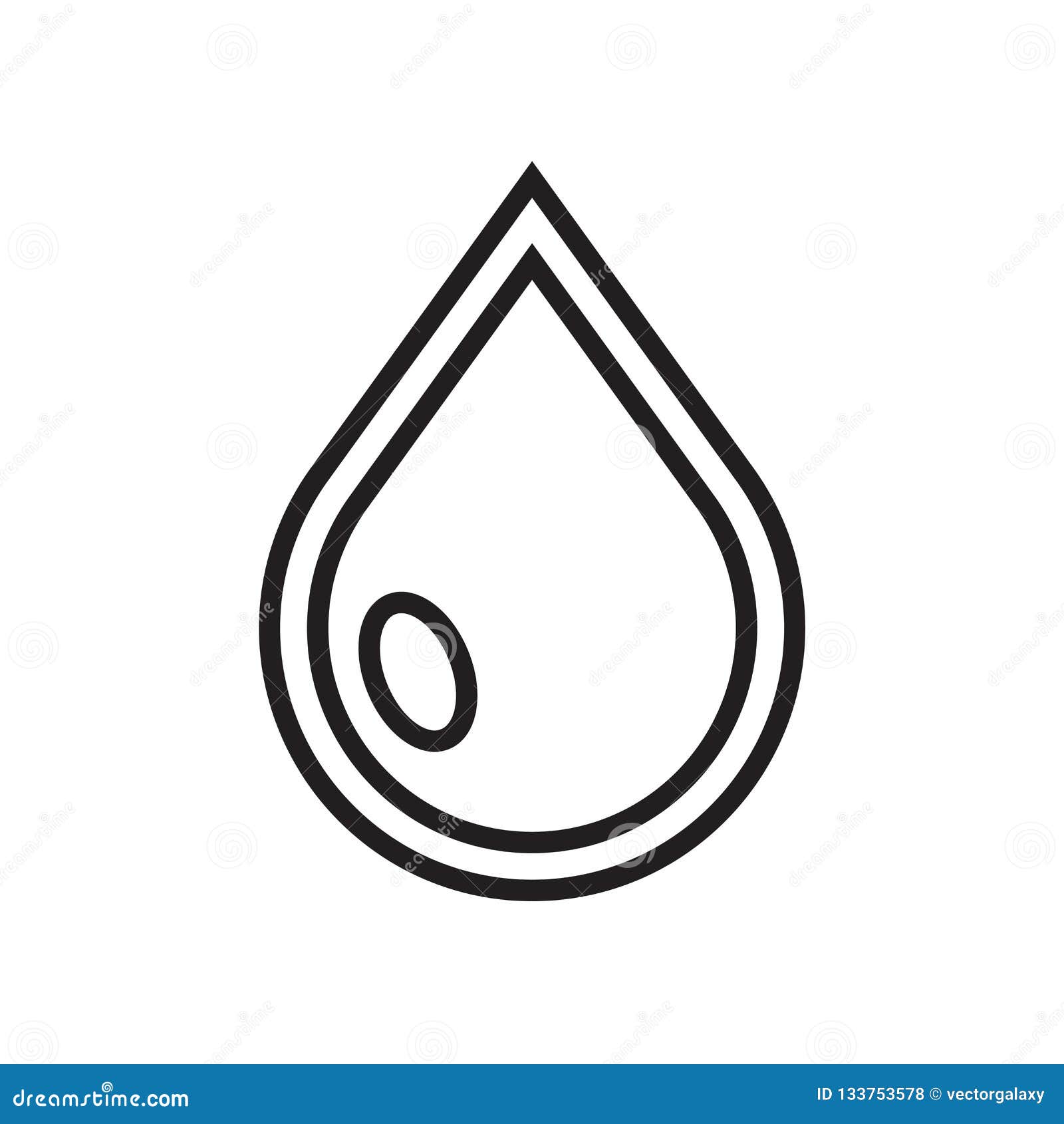 Drop Icon Vector Sign and Symbol Isolated on White Background, Drop ...