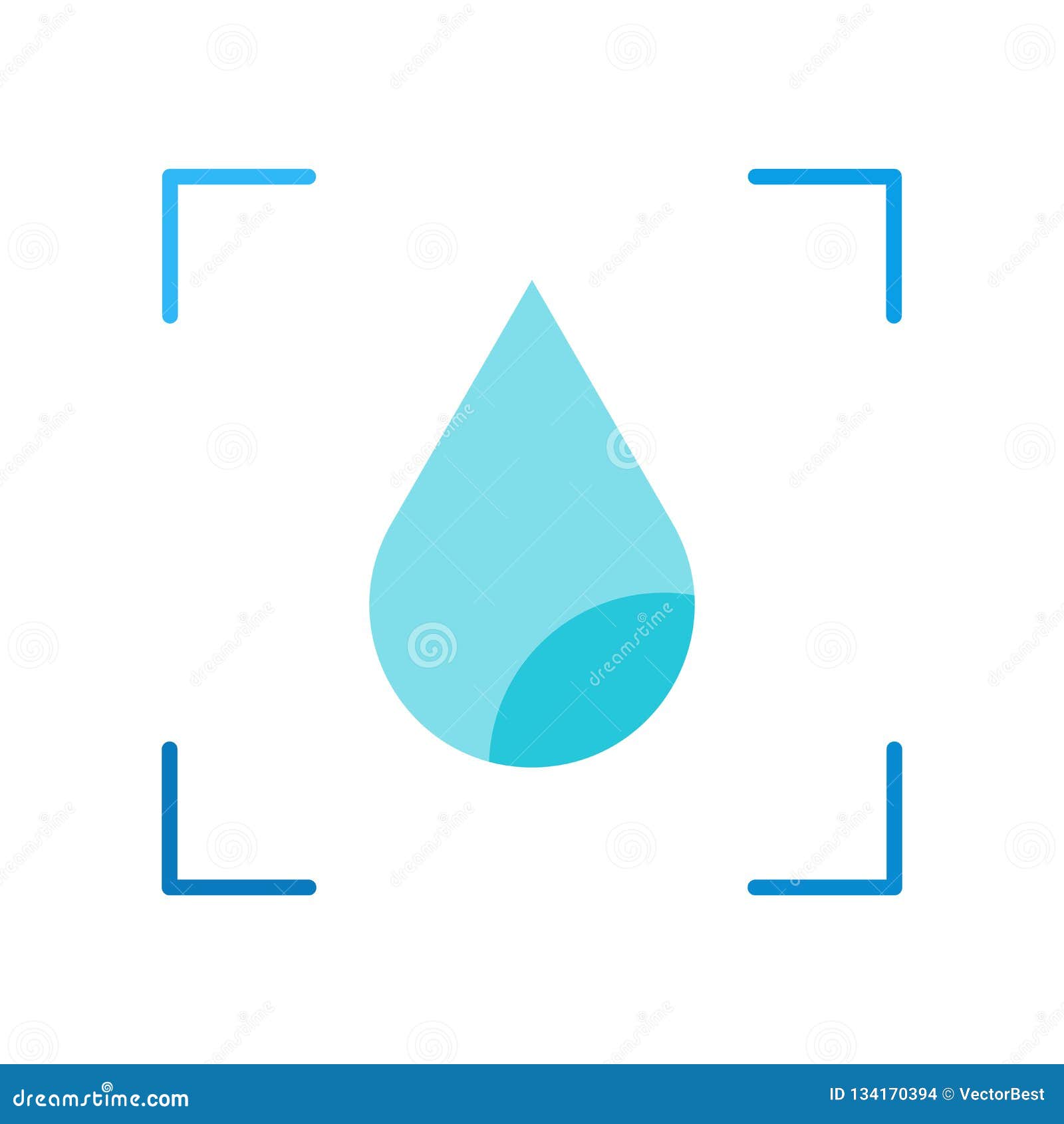 Drop Icon Vector Sign and Symbol Isolated on White Background, Drop ...