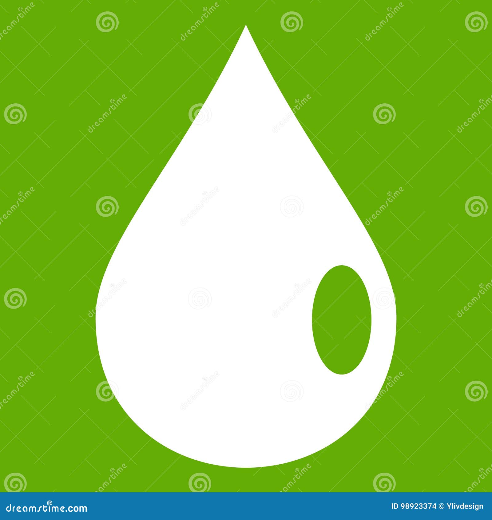 Drop icon green stock vector. Illustration of logo, drop - 98923374