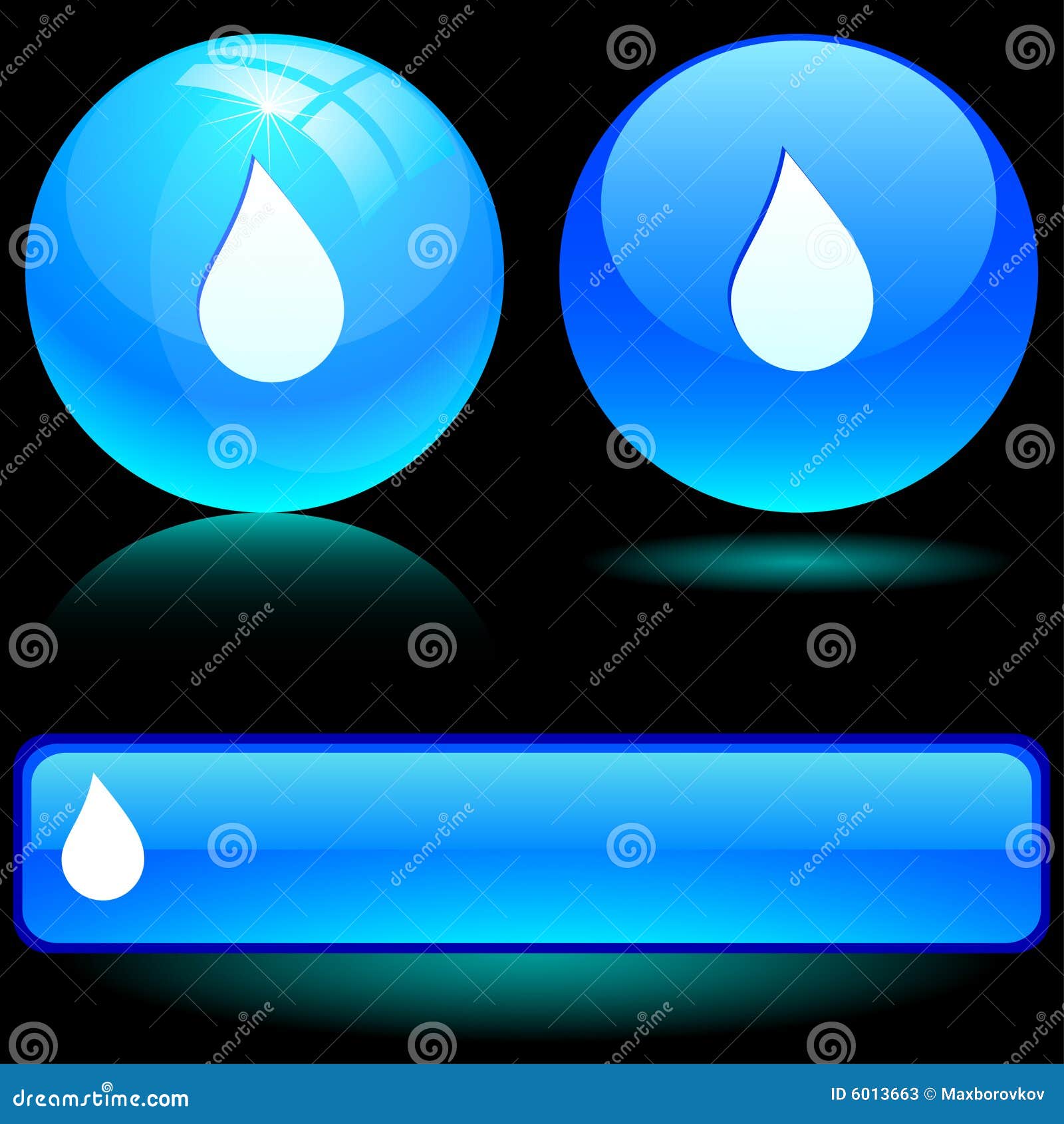 Drop Icons. Drop, Aqua, Fluid Symbols. Black Drop Icons Isolated On A ...