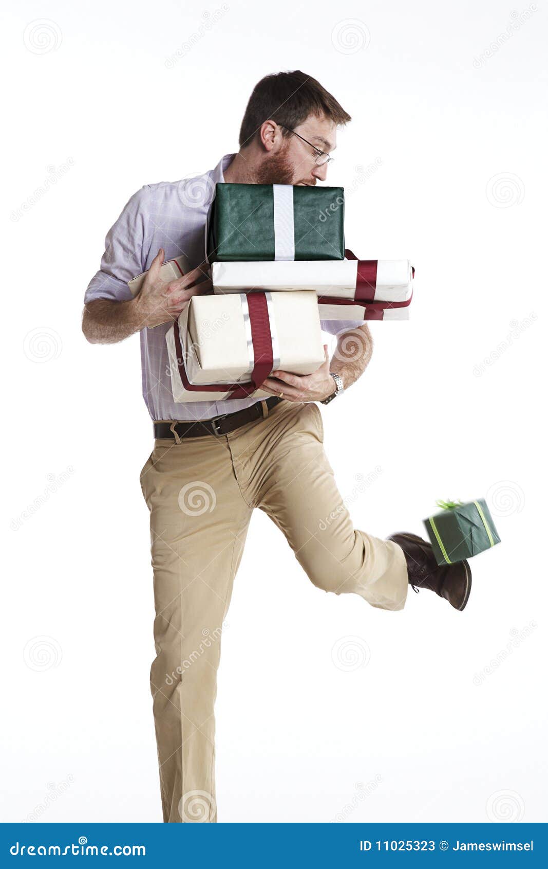 Drop kicking present stock image. Image of action, glasses - 11025323