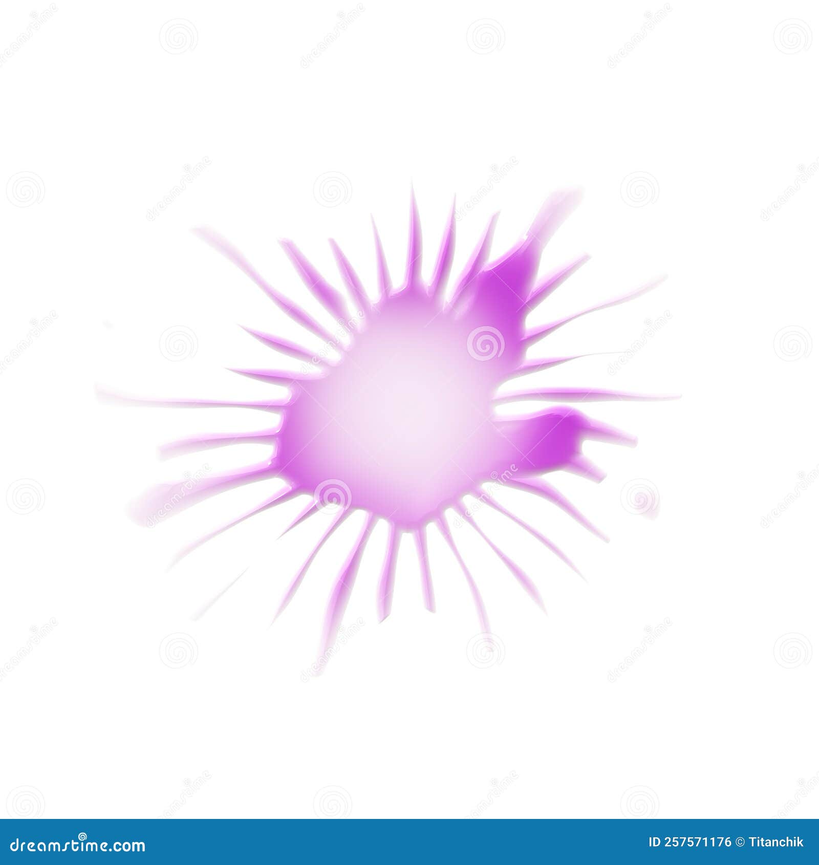 A Drop of Liquid Spread Over the Surface. Abstract Spatter Stock ...