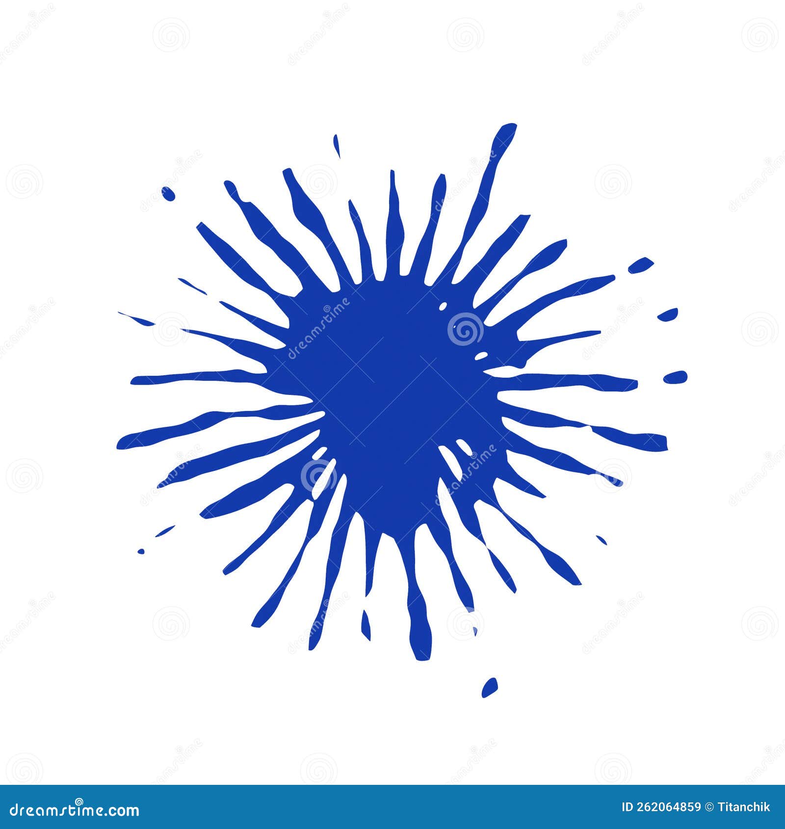 A Drop of Liquid Spread Over the Surface. Abstract Spatter Stock ...