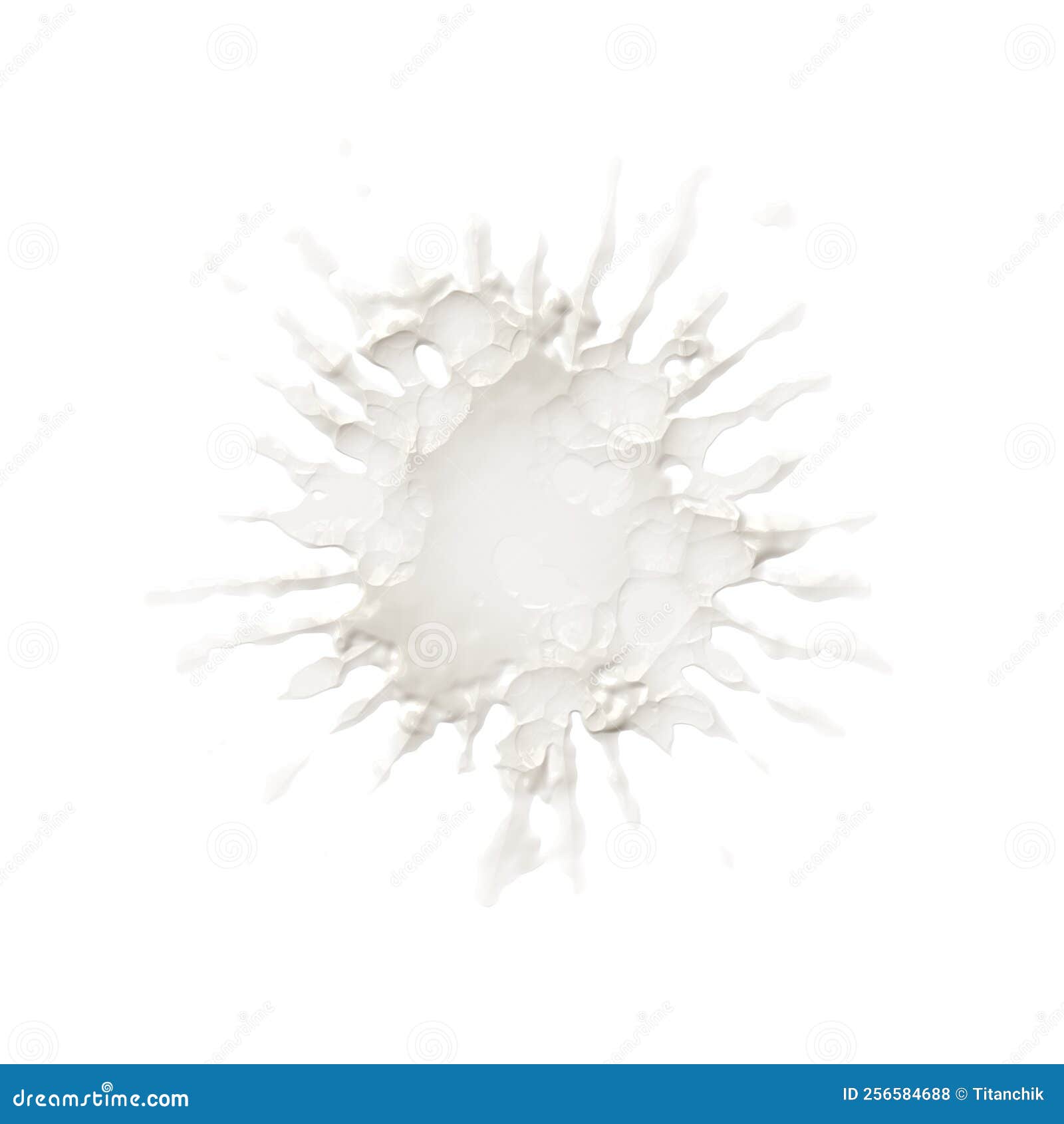 A Drop of Liquid Spread Over the Surface. Abstract Spatter Stock ...