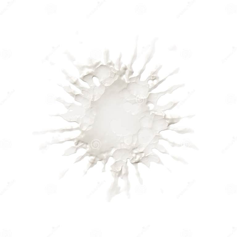 A Drop of Liquid Spread Over the Surface. Abstract Spatter Stock ...