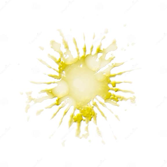 A Drop of Liquid Spread Over the Surface. Abstract Spatter Stock ...
