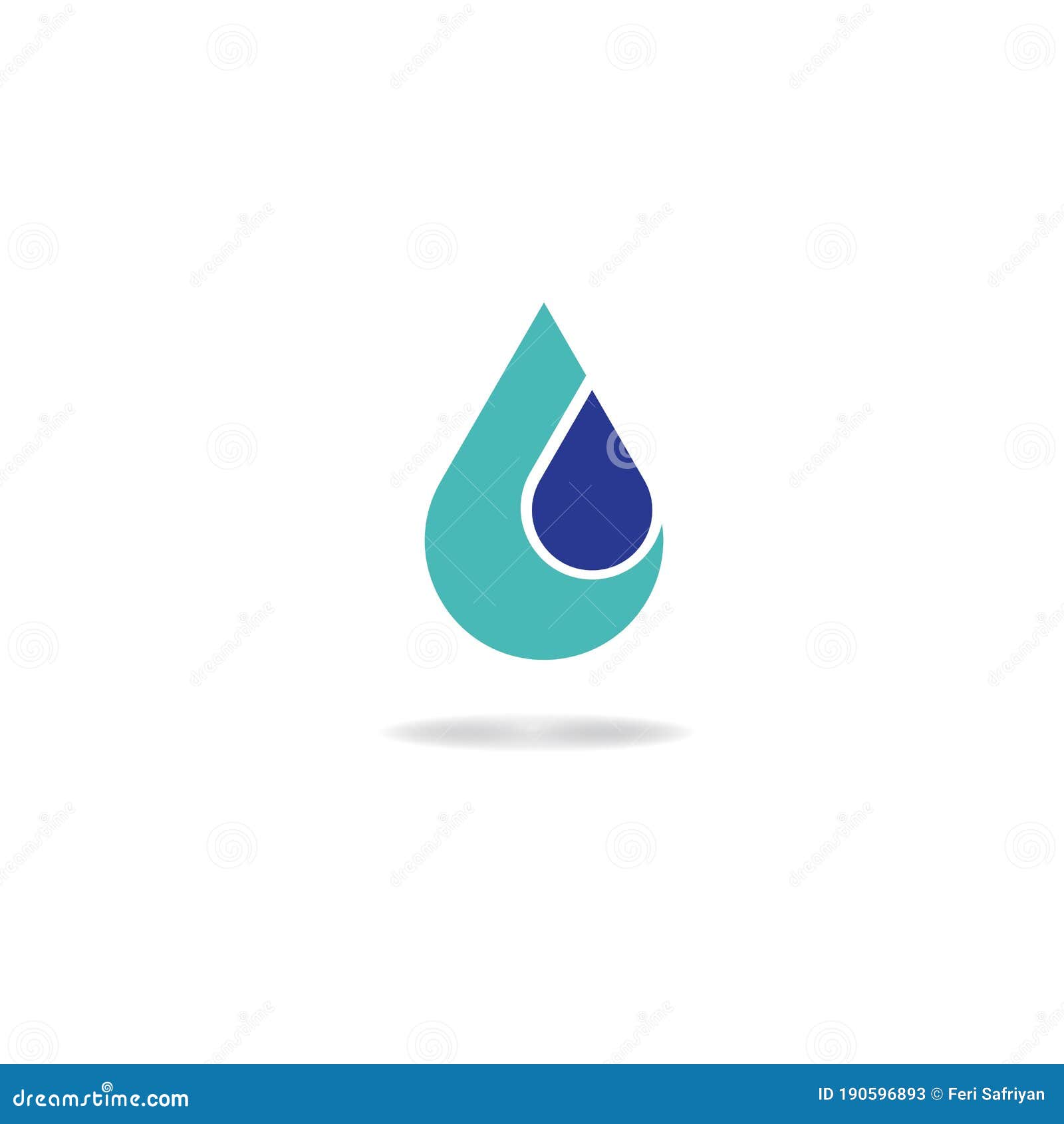 Drop logo template vector stock illustration. Illustration of flat ...