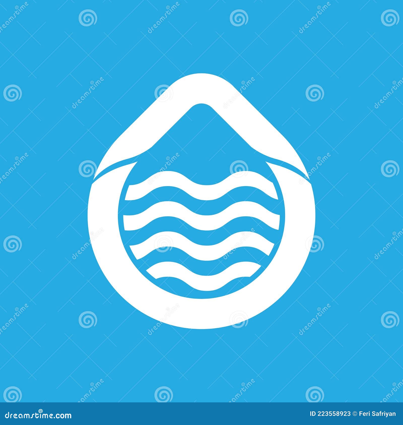 Drop logo vector icon stock vector. Illustration of abstract - 223558923