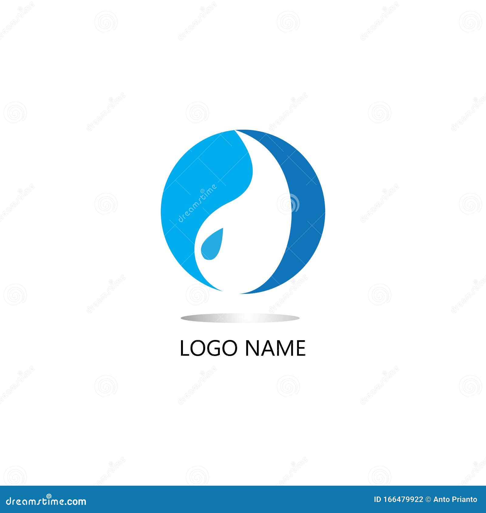 Drop Logo Vector Illustration Template Stock Vector - Illustration of ...