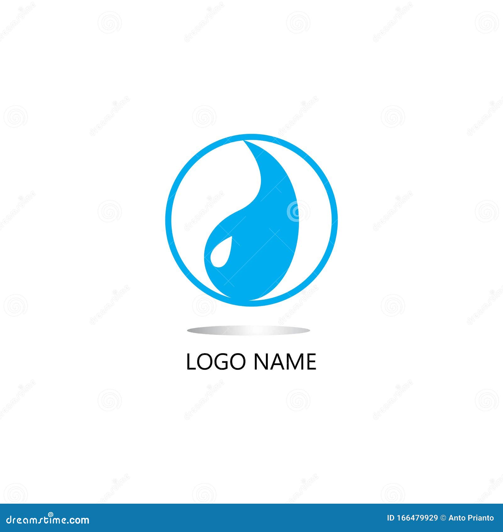 Drop Logo Vector Illustration Template Stock Vector - Illustration of ...