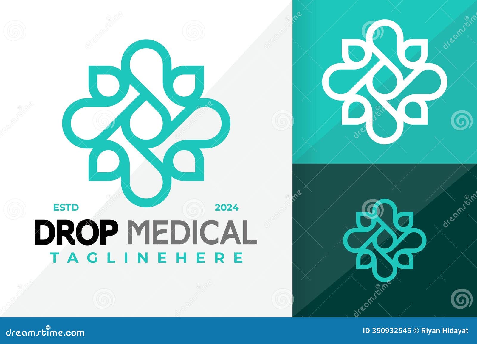 Drop Medical Logo Icon Vector Design Illustration Stock Illustration ...
