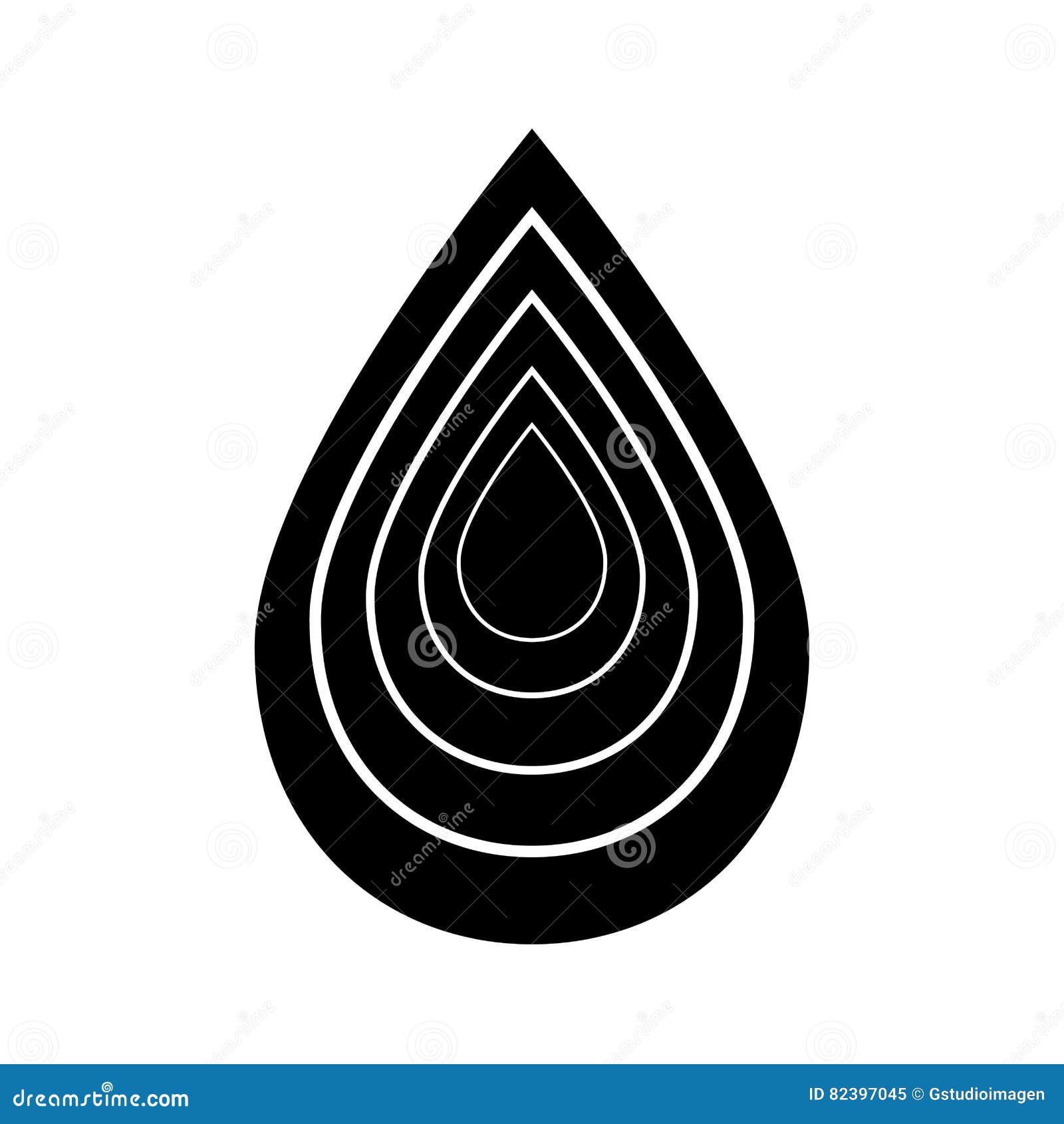 Drop medical symbol icon stock illustration. Illustration of blood ...