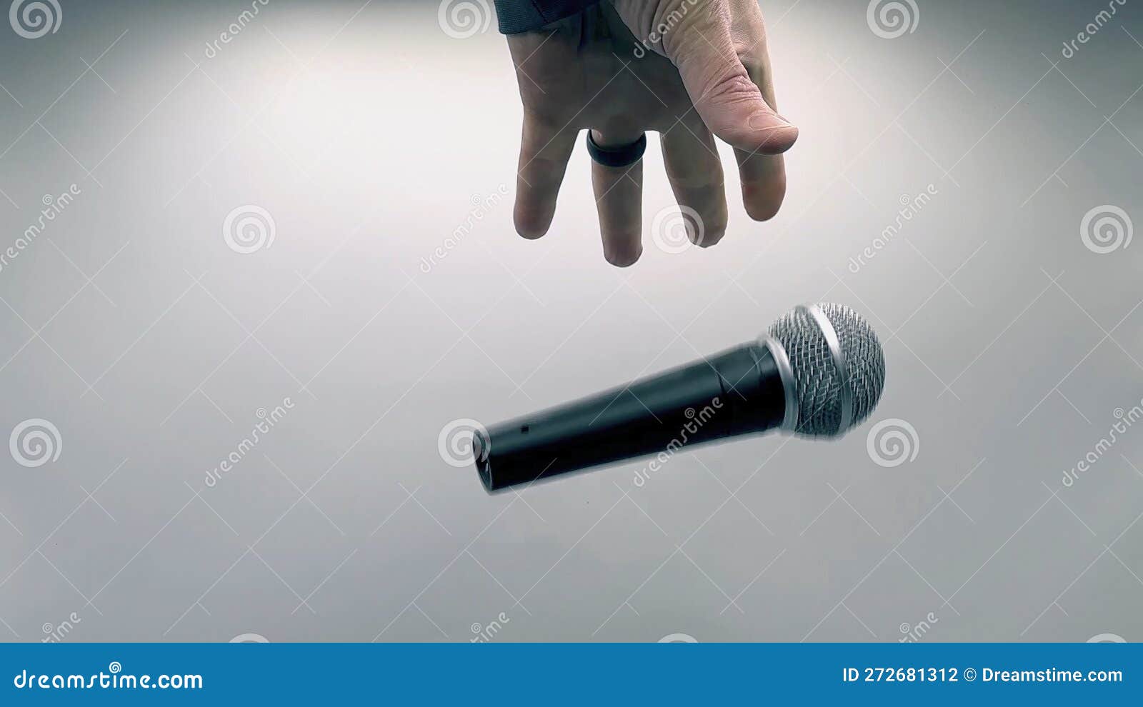 Drop the Mic on Sequence - Male Hand Black Mic Stock Photo - Image of ...
