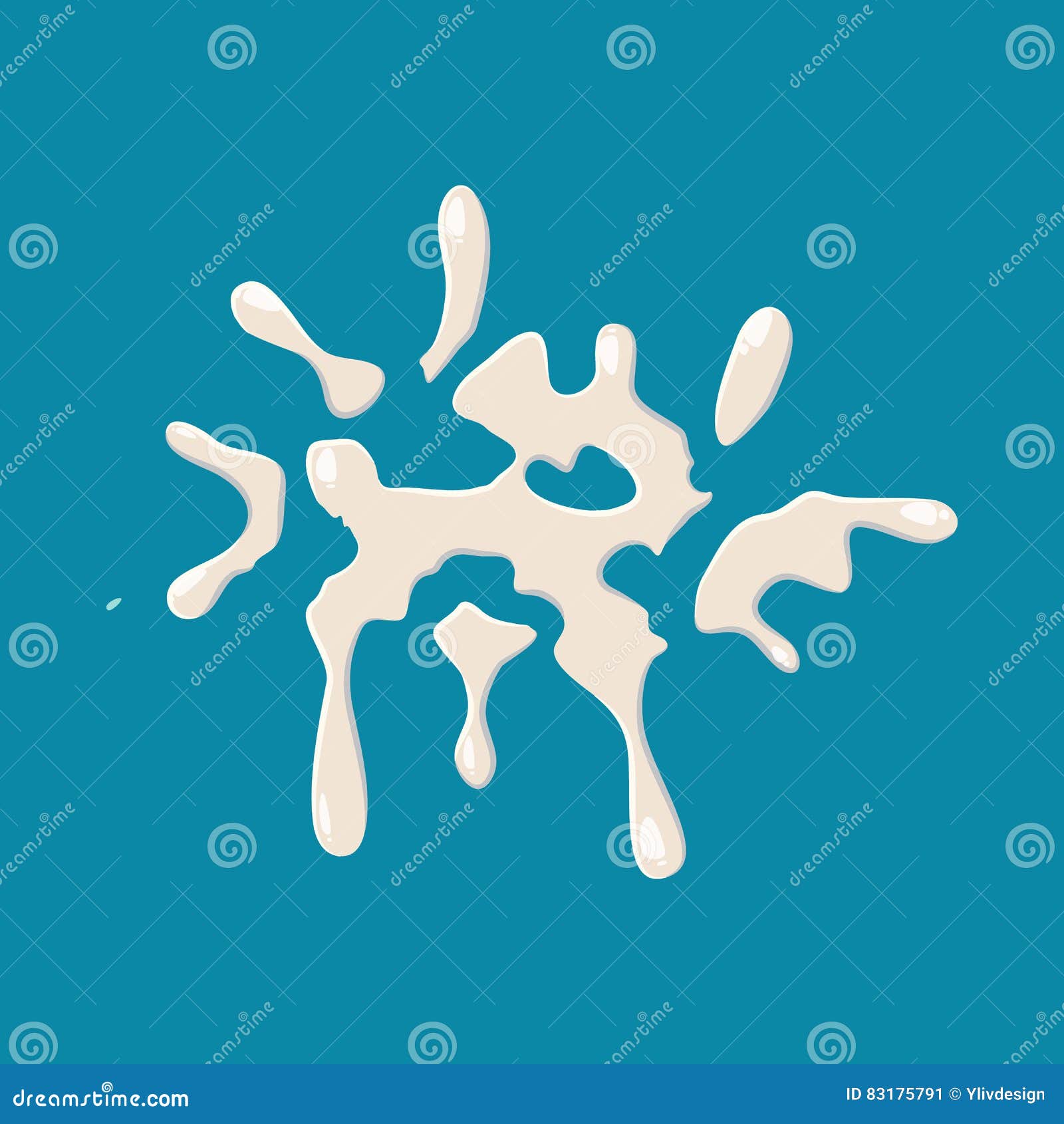 Drop of milk icon stock vector. Illustration of cold - 83175791