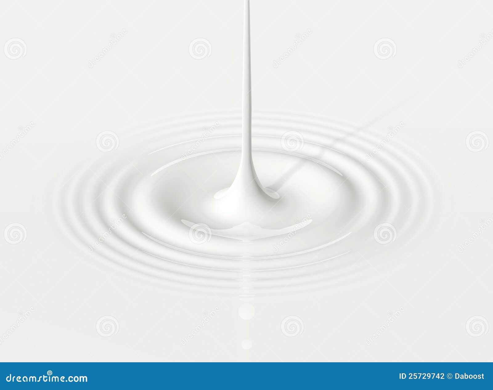 Drop of milk and ripple stock illustration. Illustration of digitally ...