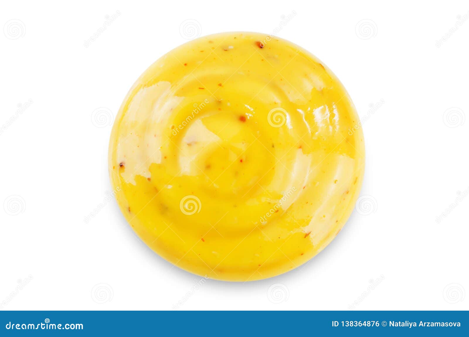 Drop of Mustard Sauce on a White Background Stock Photo - Image of ...