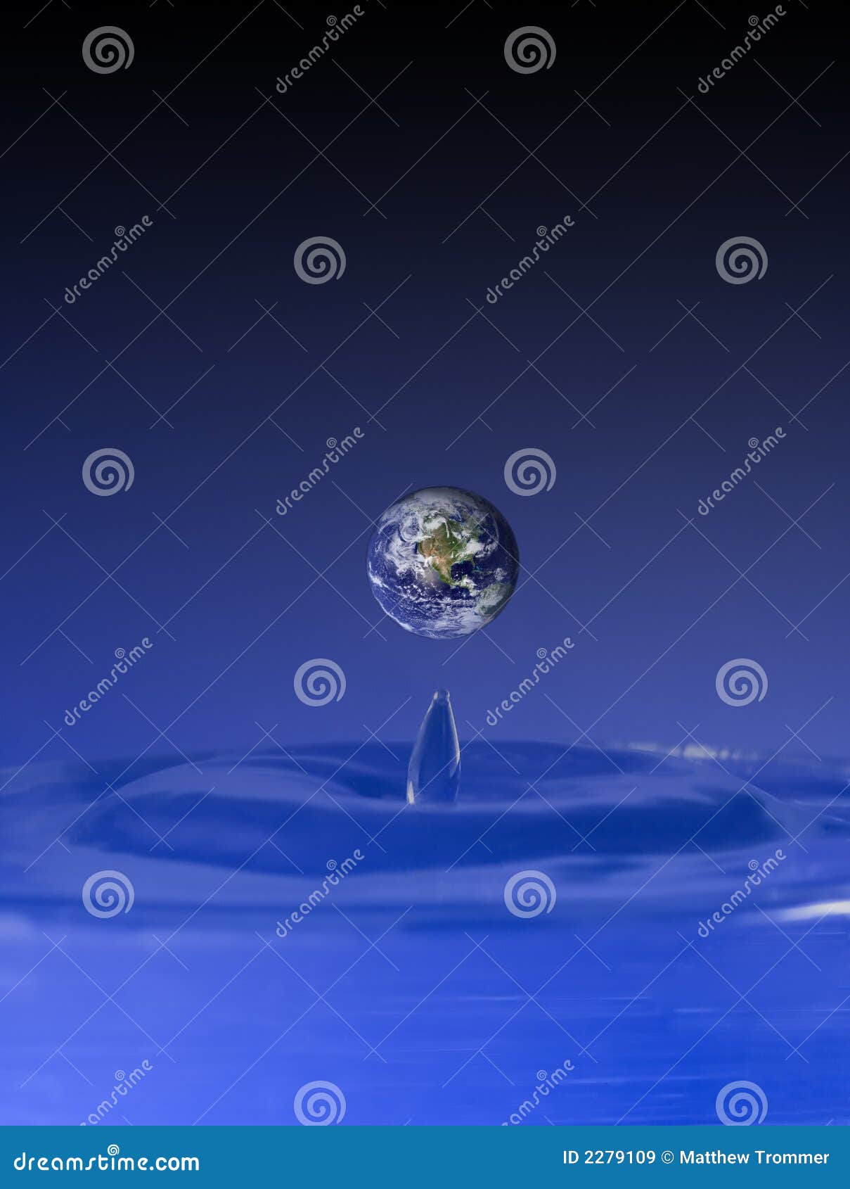 A Drop in the Ocean stock image. Image of nature, warming - 2279109