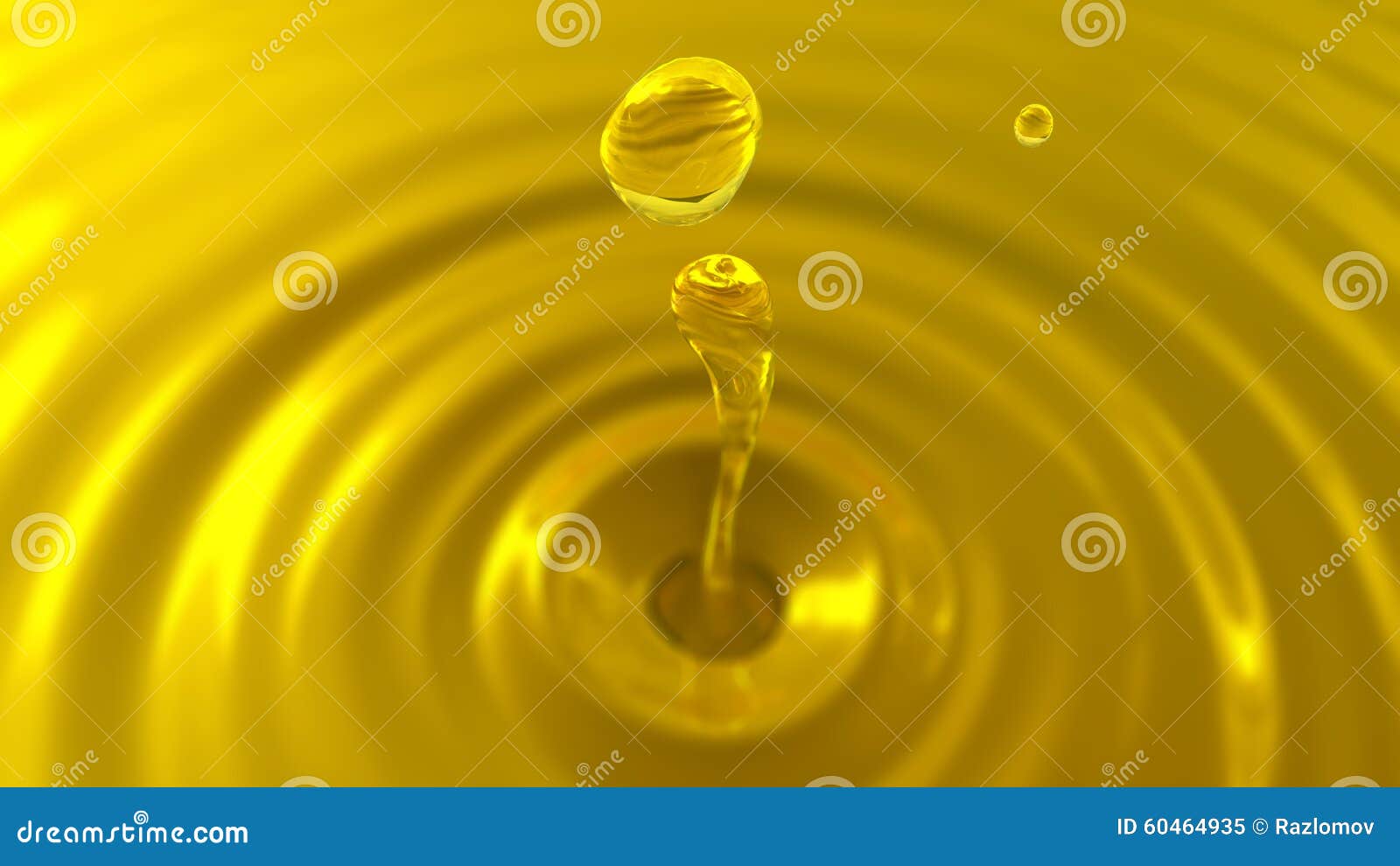 Drop of Oil Macro with the Focus Effect (drop 2) Stock Illustration ...