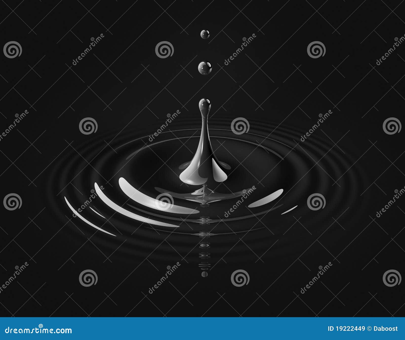 Drop of oil and ripple stock illustration. Illustration of industrial ...