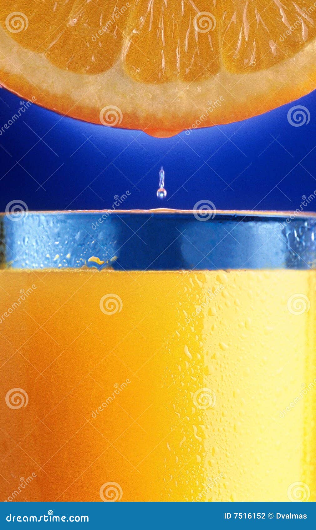 Drop of orange juice. stock photo. Image of juice, cool - 7516152