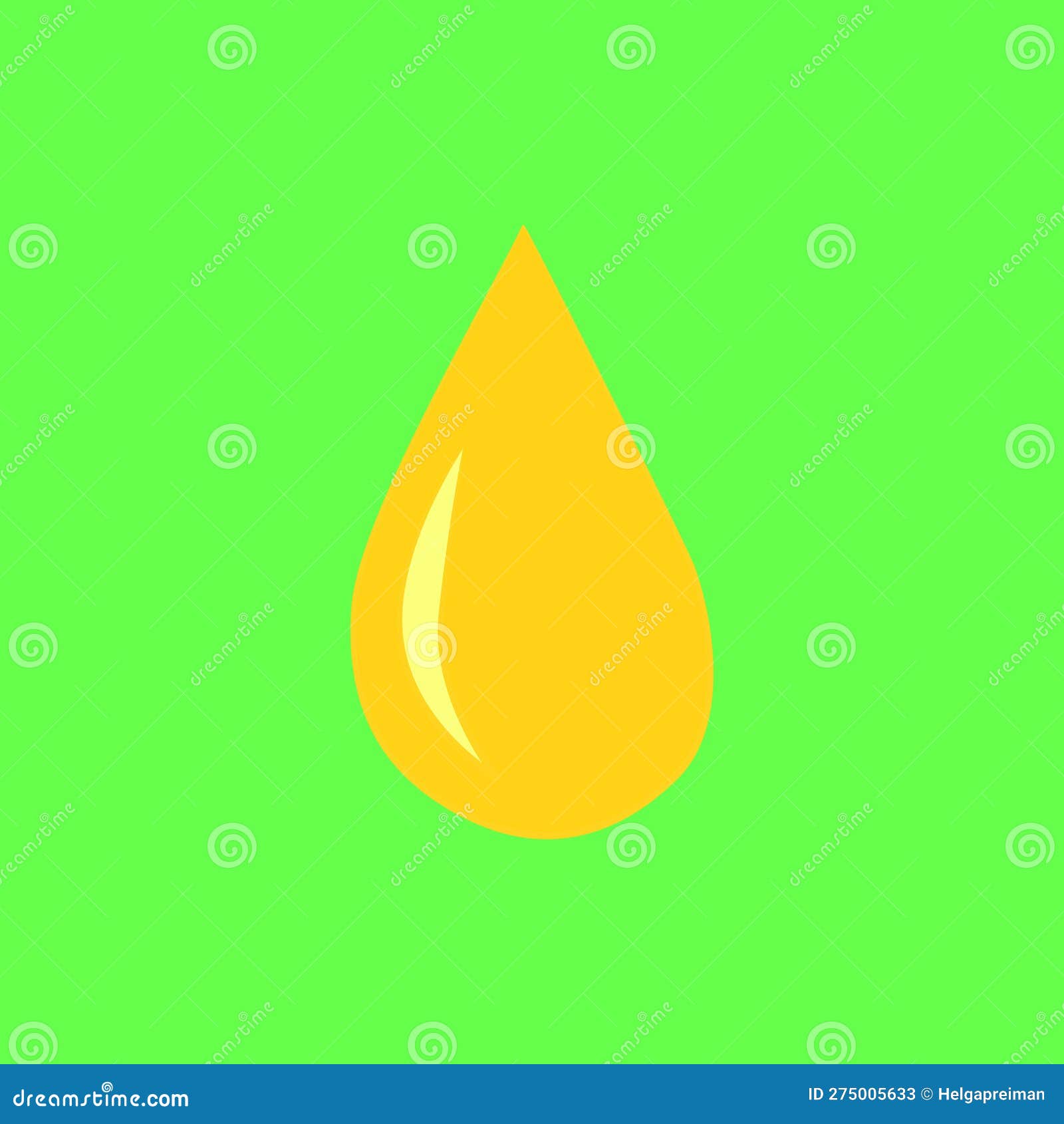 Drop of Orange Juice on the Green Background Stock Illustration ...