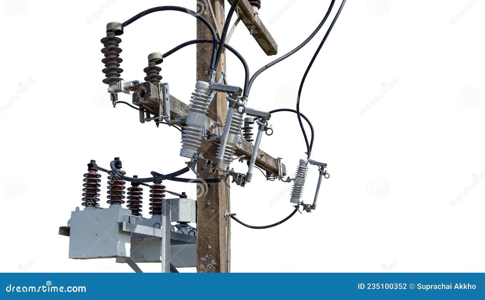 Drop Out Surge Arrester and Capacitor Stock Photo - Image of current ...