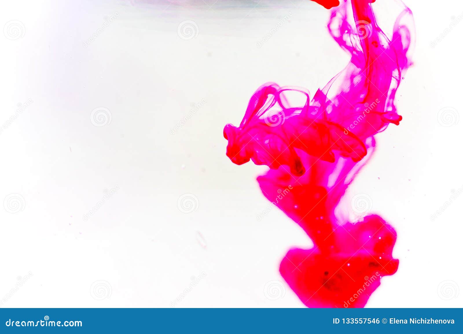 A Drop of Paint Pouring in Water Stock Photo - Image of water ...