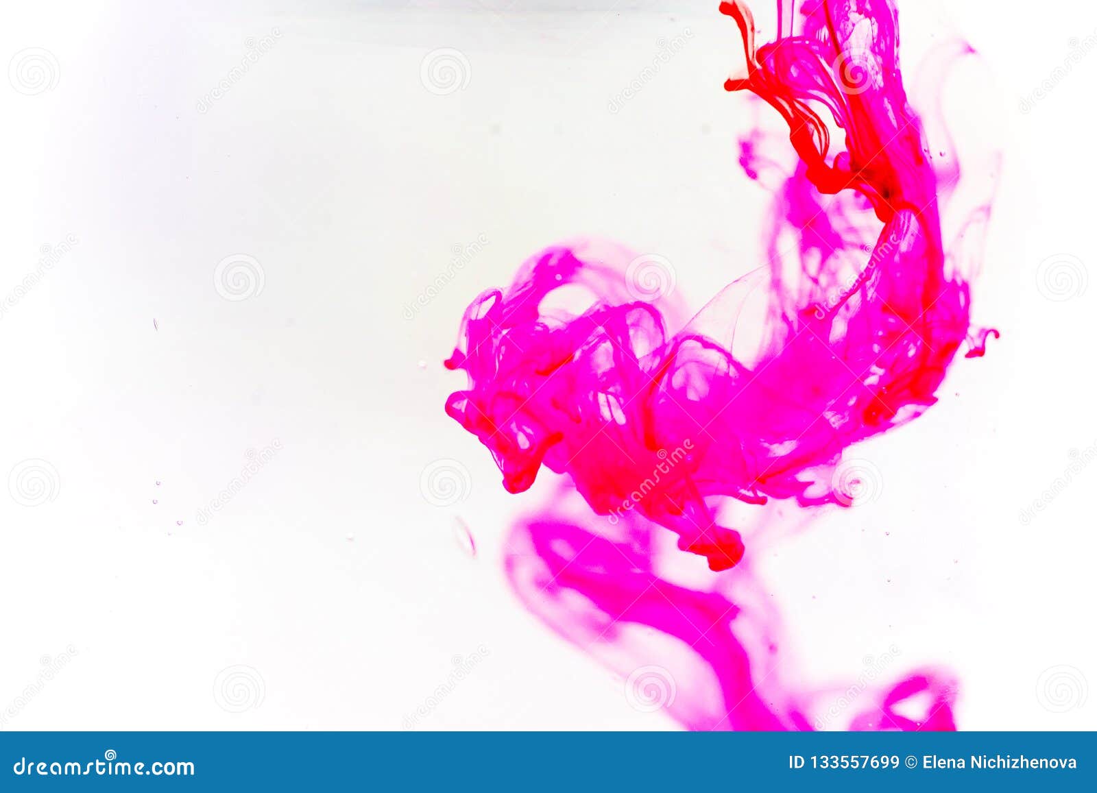 A Drop of Paint Pouring in Water Stock Image - Image of paint, smoke ...