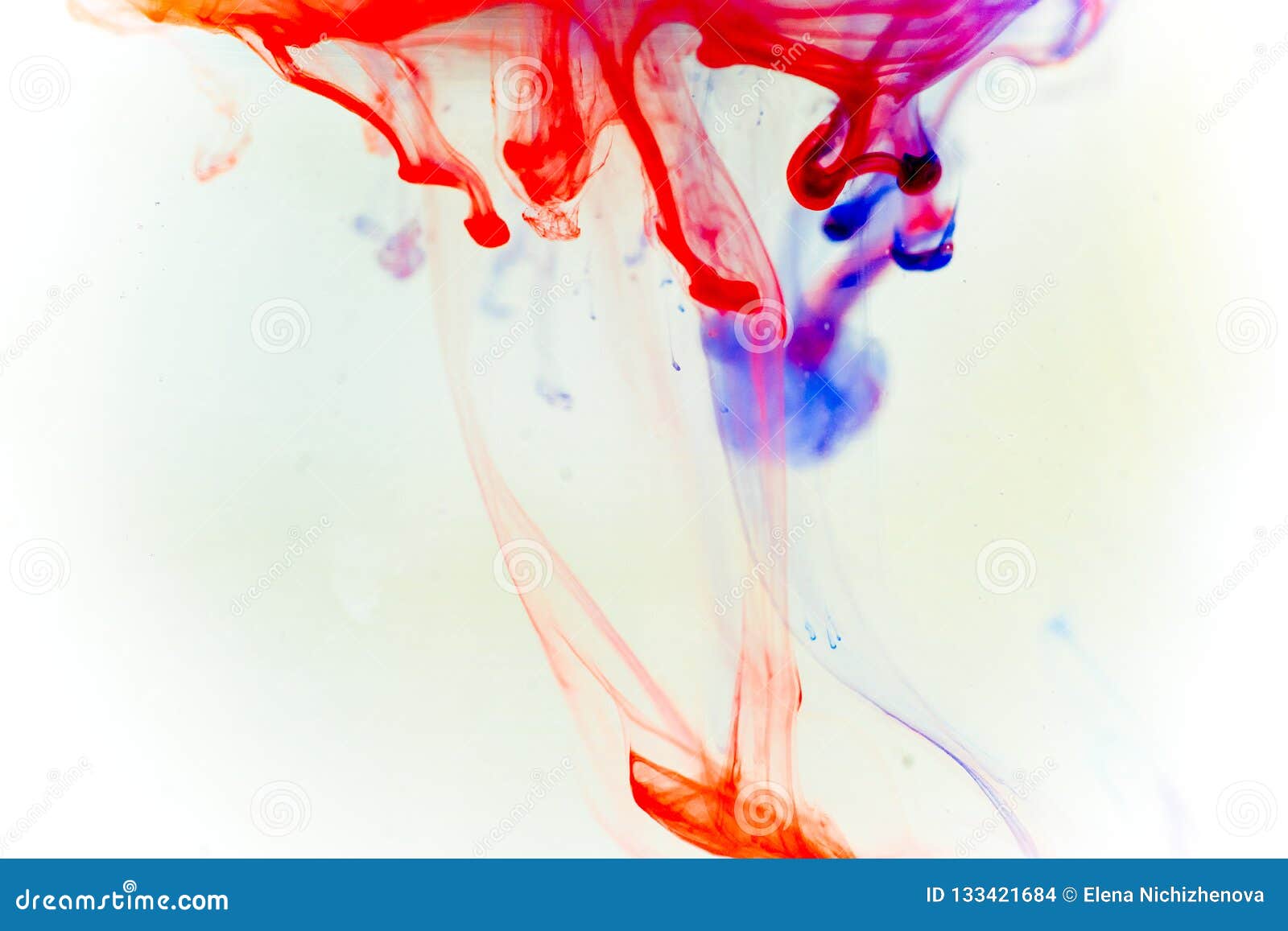 A Drop of Paint Pouring in Water Stock Photo - Image of drip, motion ...