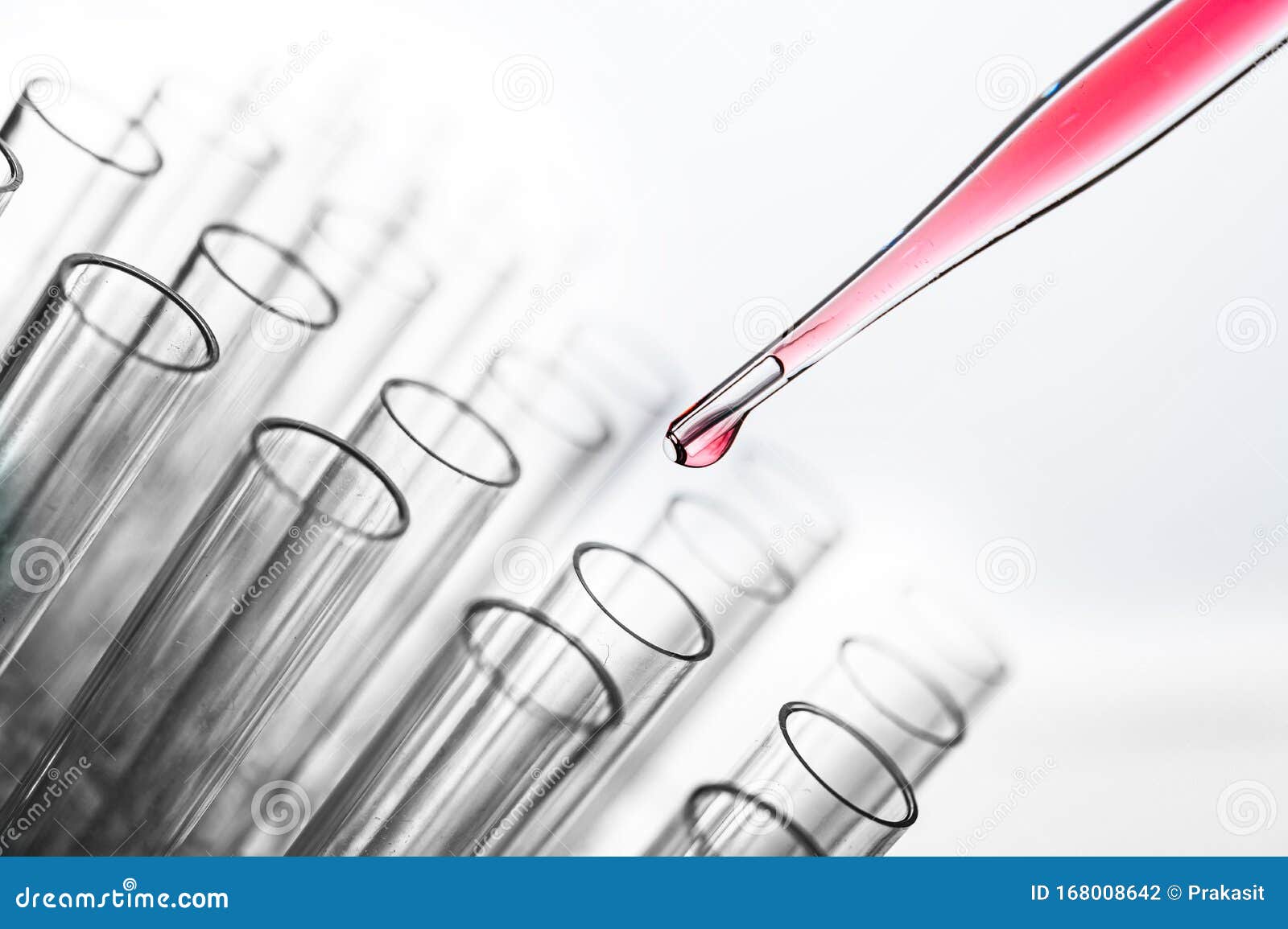 Drop the Pink Chemicals into the Beaker Stock Photo - Image of health ...