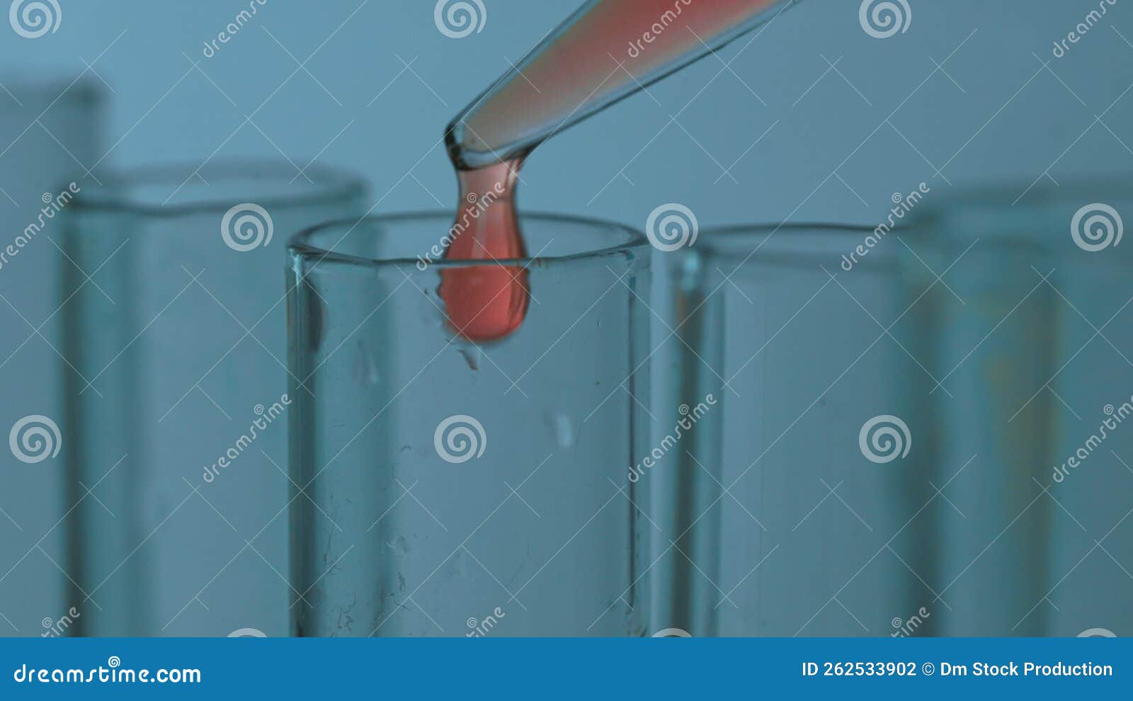 Drop Dripping into Laboratory Test Tubes. Stock Footage - Video of ...