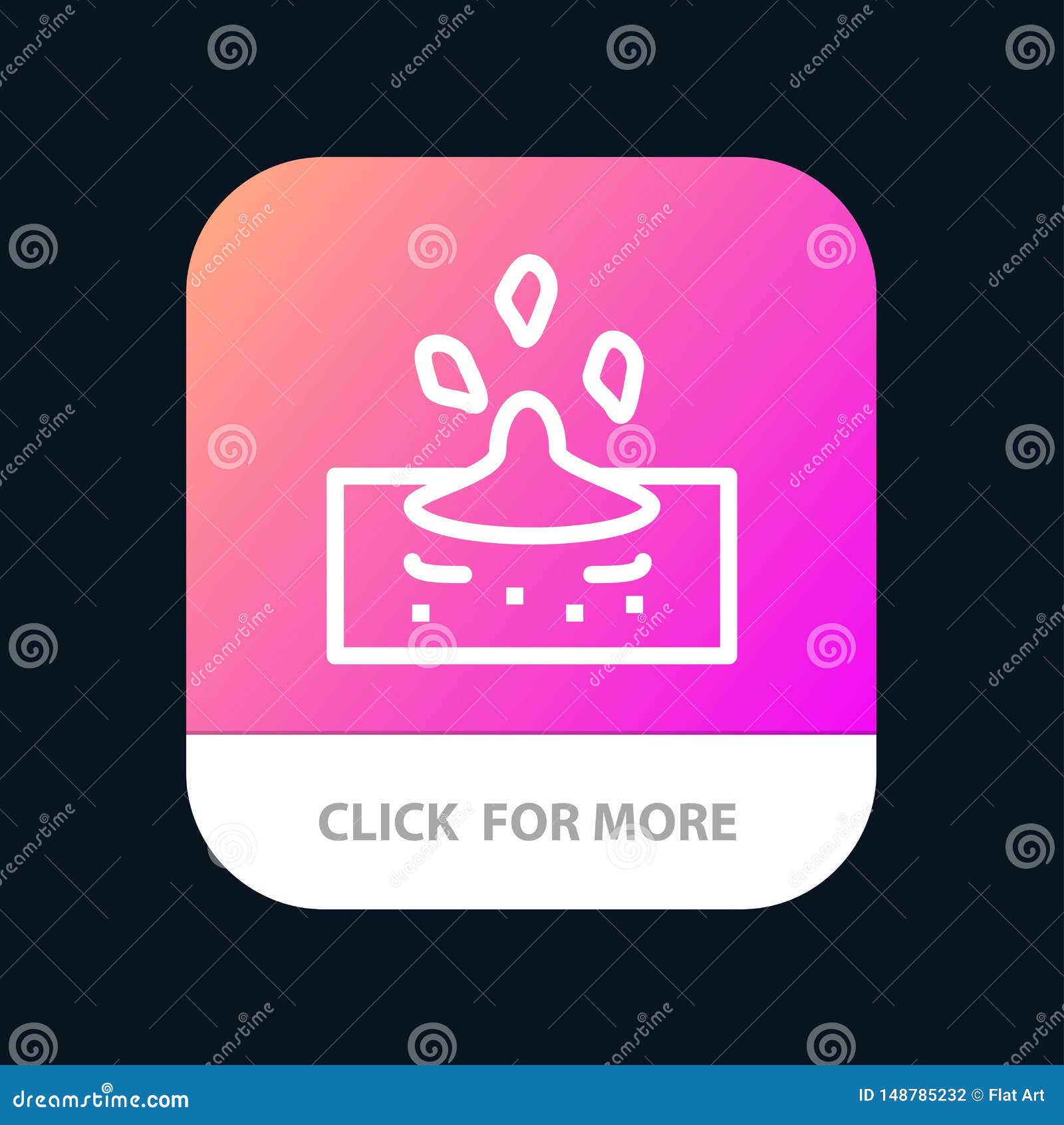 Drop, Rain, Rainy, Water Mobile App Button. Android and IOS Line ...