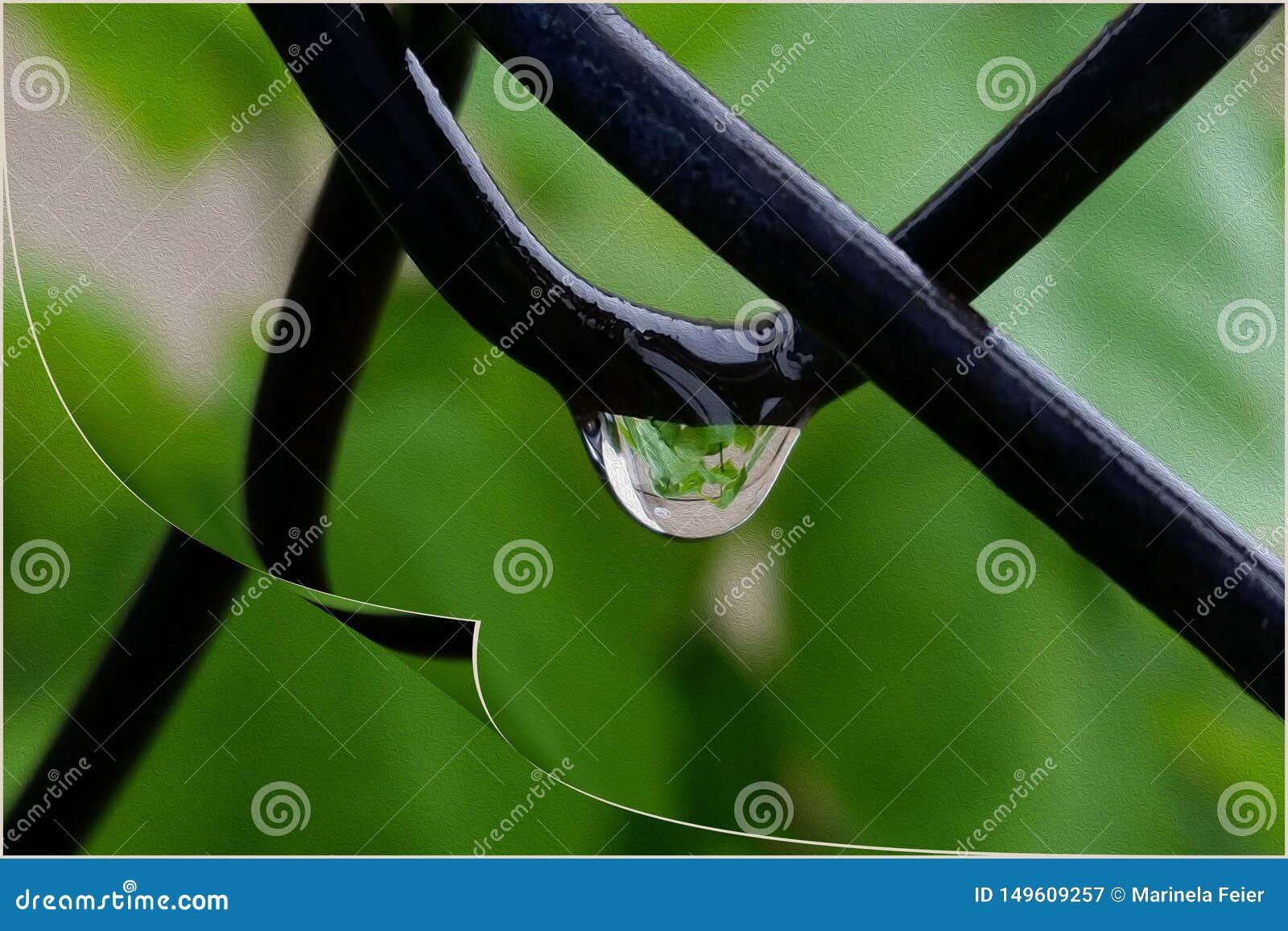 Drop of Rain on Turning Page Stock Illustration - Illustration of drop ...