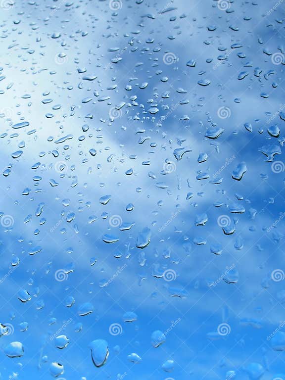 Drop of Rain on Window Glass Stock Photo - Image of ball, soggy: 952656