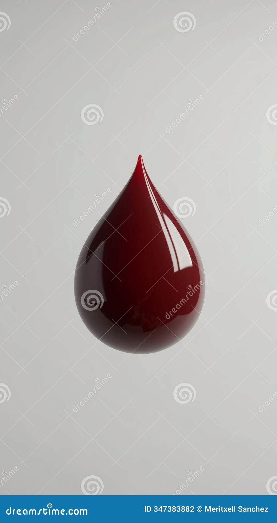 A Drop of Red Liquid is Shown in a Glass. Generative AI Stock ...