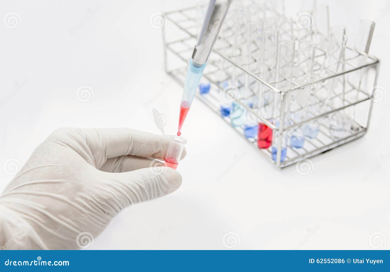Drop Red Solution in Tube Test Stock Photo - Image of glass, research ...
