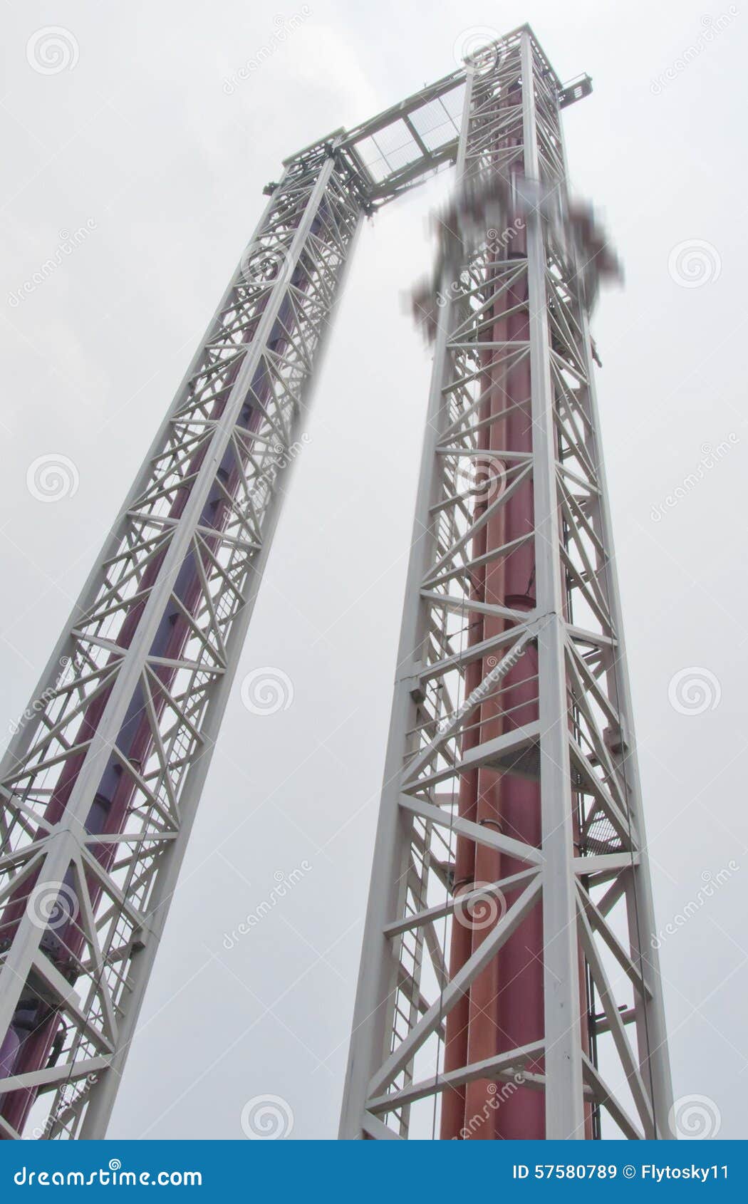 Drop ride stock image. Image of freefall, jumping, building - 57580789