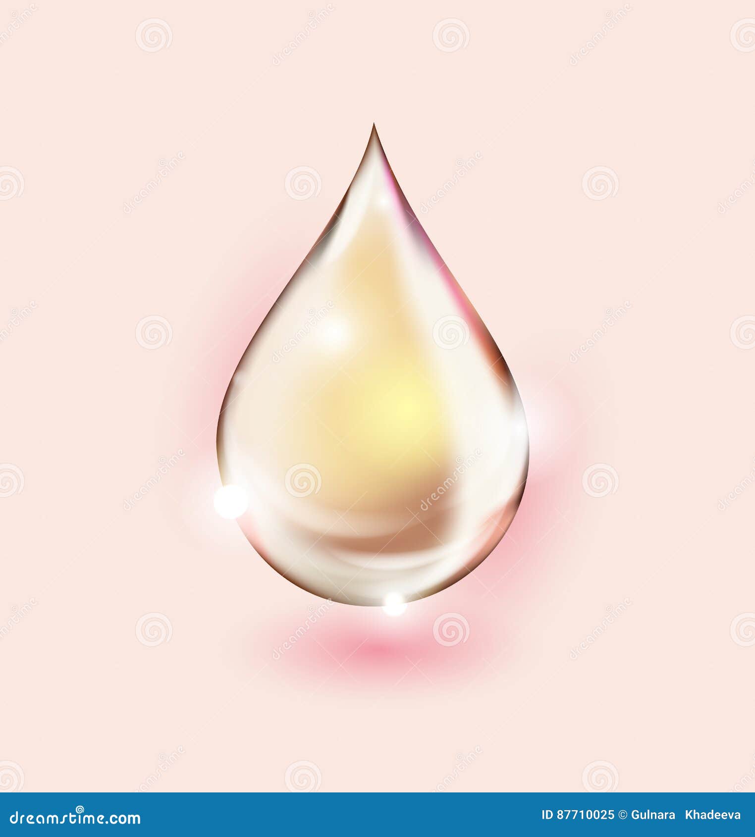 A Drop of Rose Water, Perfume, Lotion. Transparent Rosava Falling Drop ...