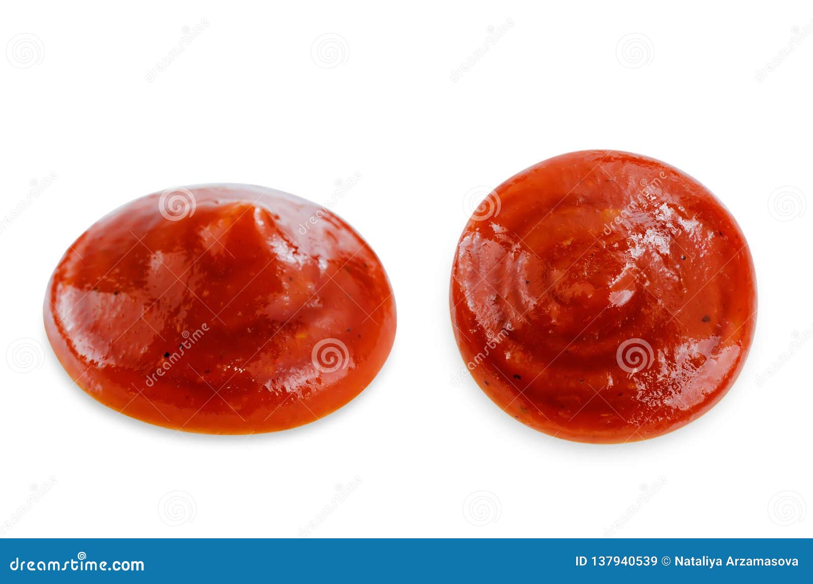 Drop of Salsa Sauce on a White Background Stock Image - Image of ...