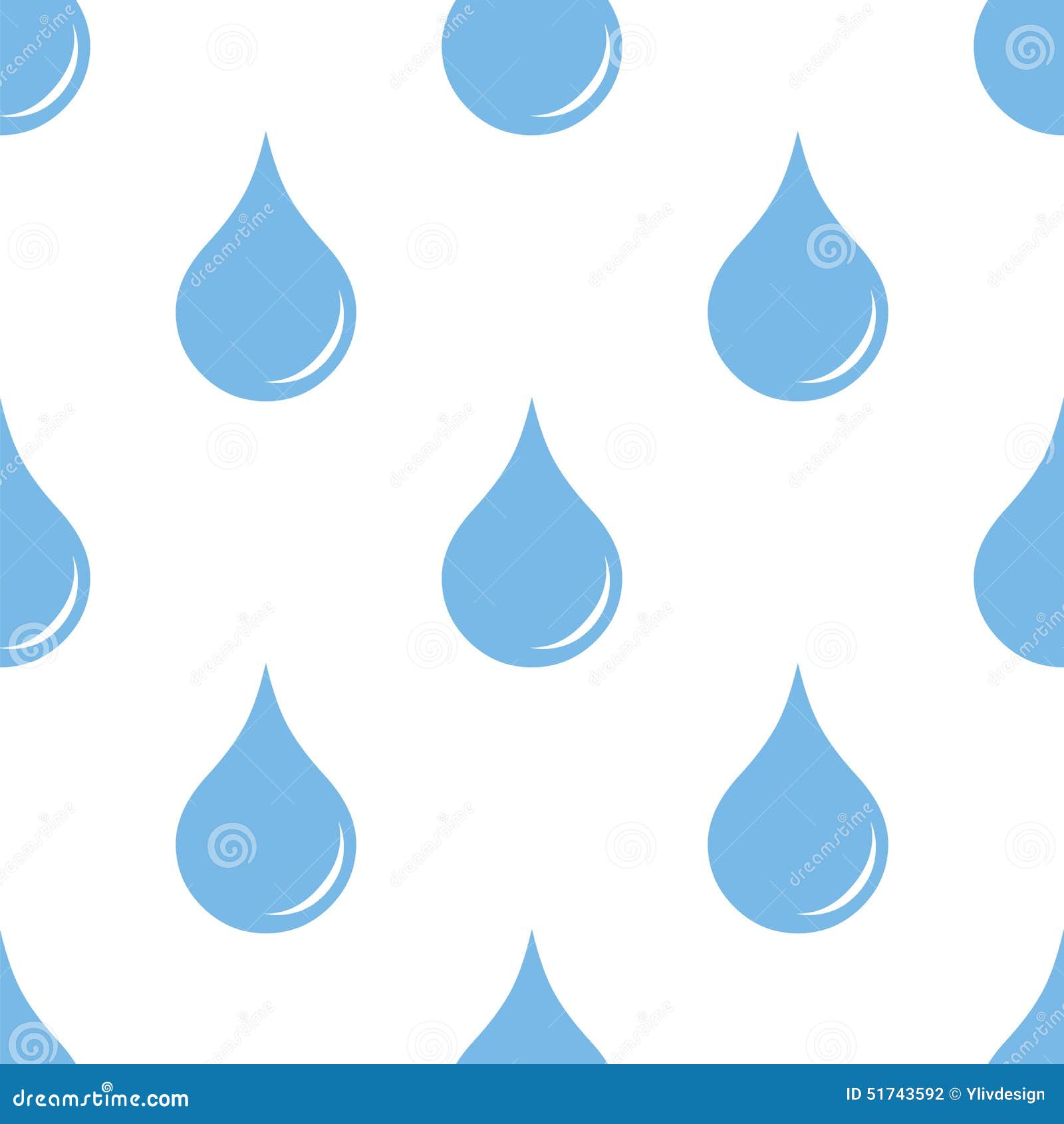 Drop seamless pattern stock vector. Illustration of sample - 51743592