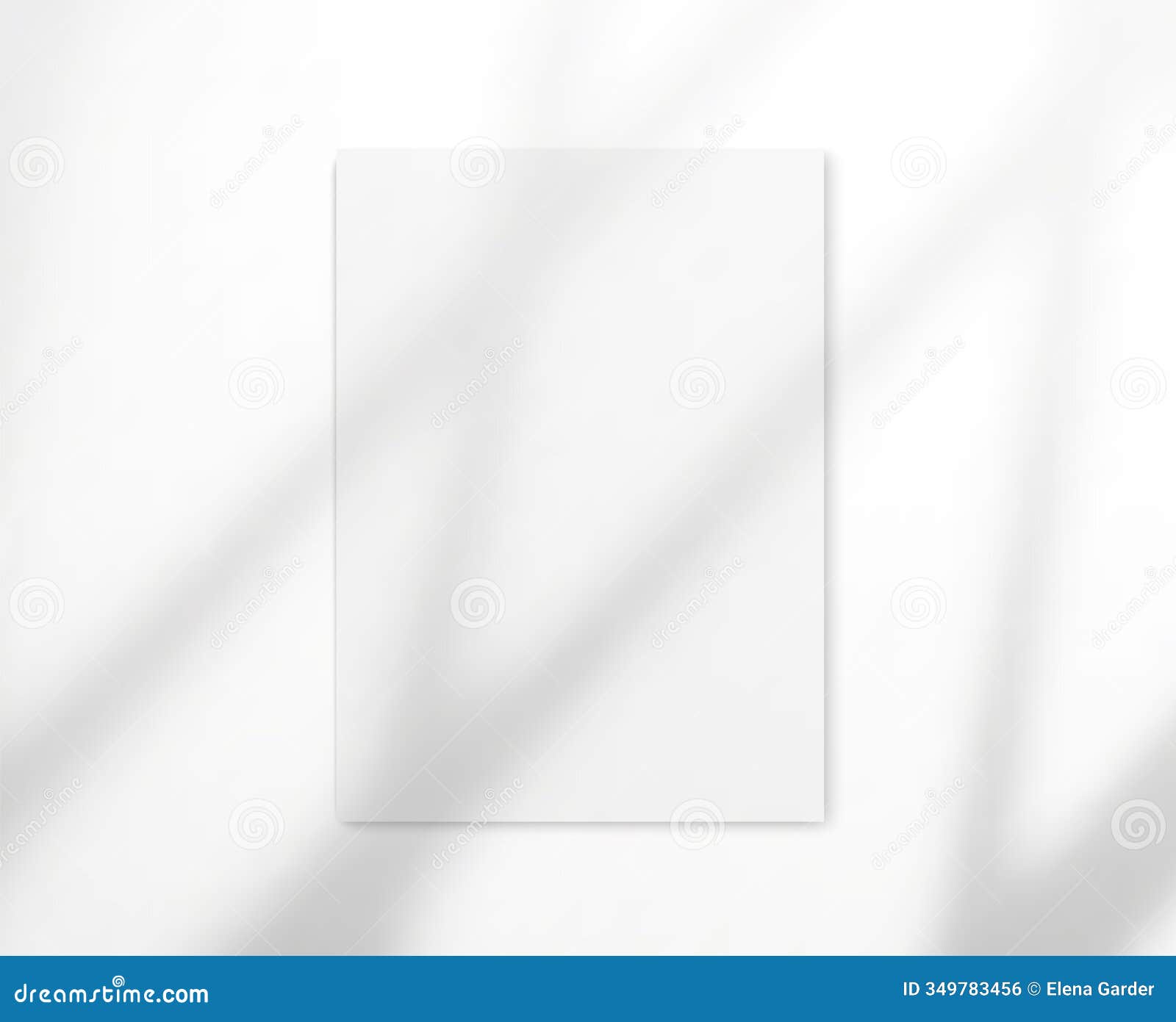Drop Shadow Overlay Effect on Blank Sheets of Paper. Vector Mockup ...