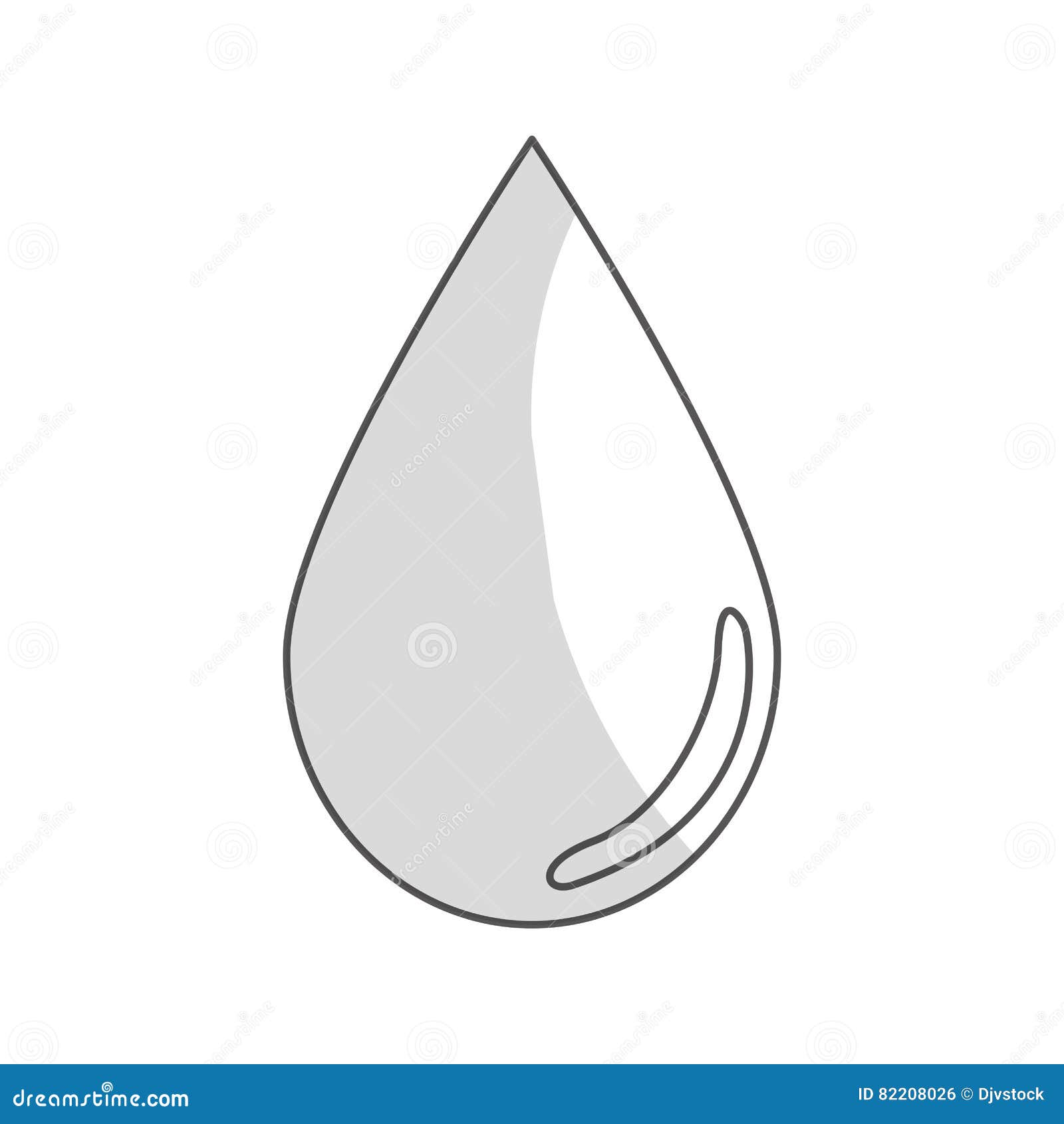 Drop shape icon stock vector. Illustration of raindrop - 82208026