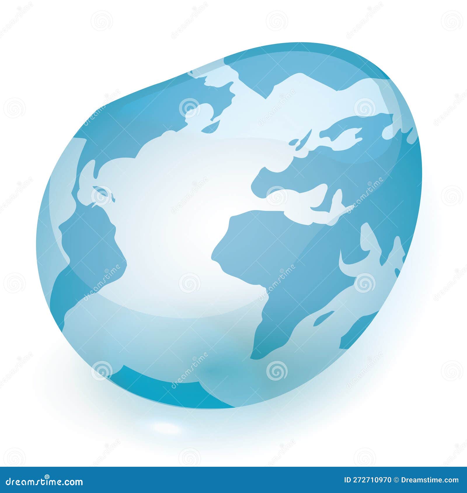 Elongated Globe Royalty-Free Stock Photography | CartoonDealer.com #5552441