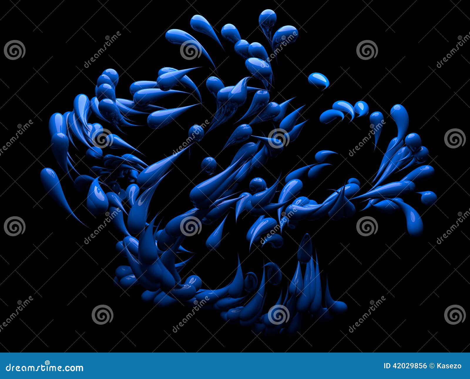 Drop shapes abstract stock illustration. Illustration of isolated ...
