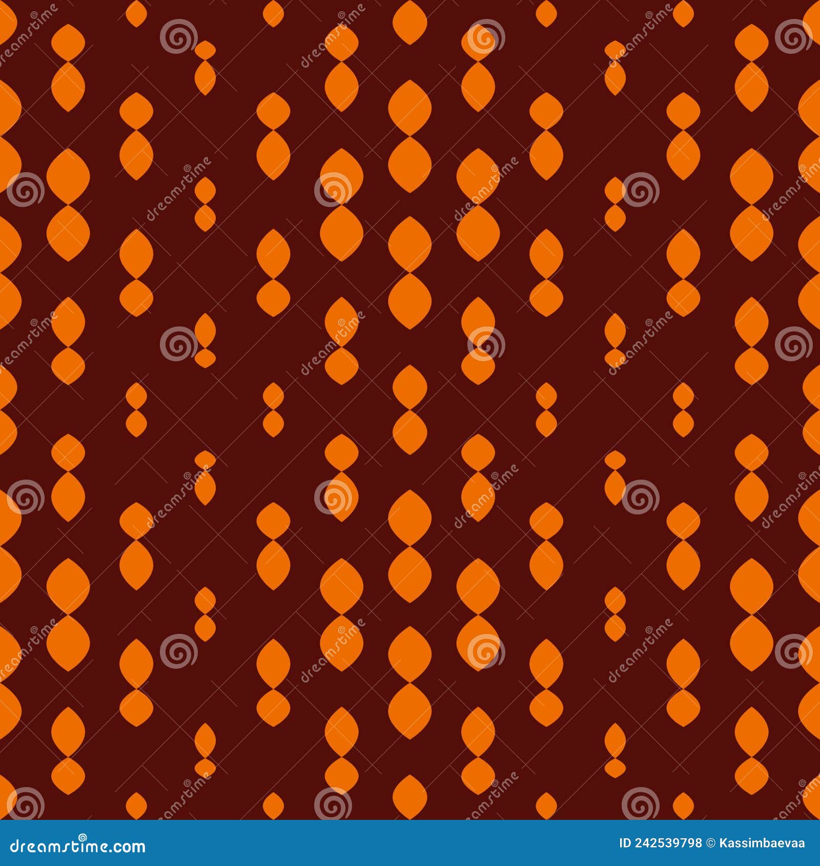 Drop Shapes Seamless Vector Pattern Stock Vector - Illustration of ...