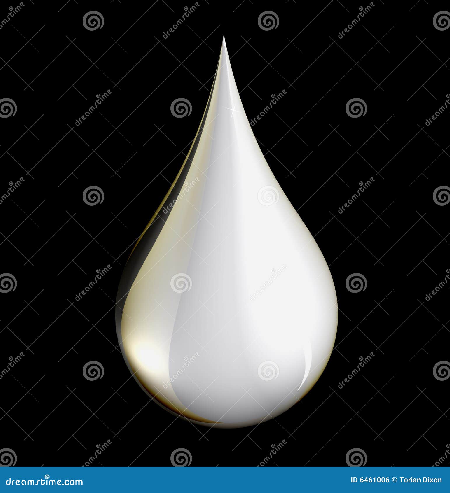 Drop of Silver with Clipping Path Stock Illustration - Illustration of ...