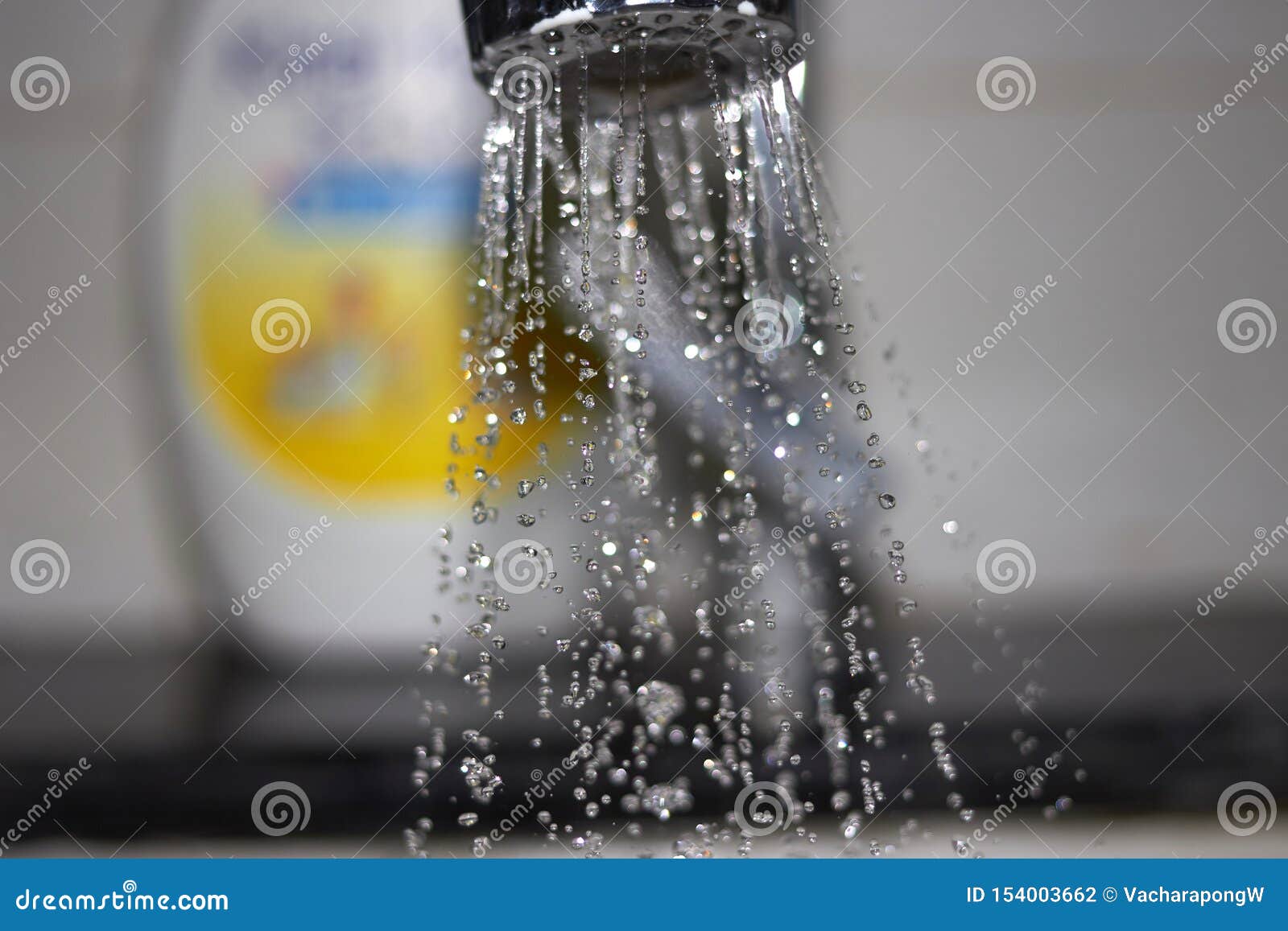 Drop of Stream Water in Stop Motion Stock Photo - Image of nature ...