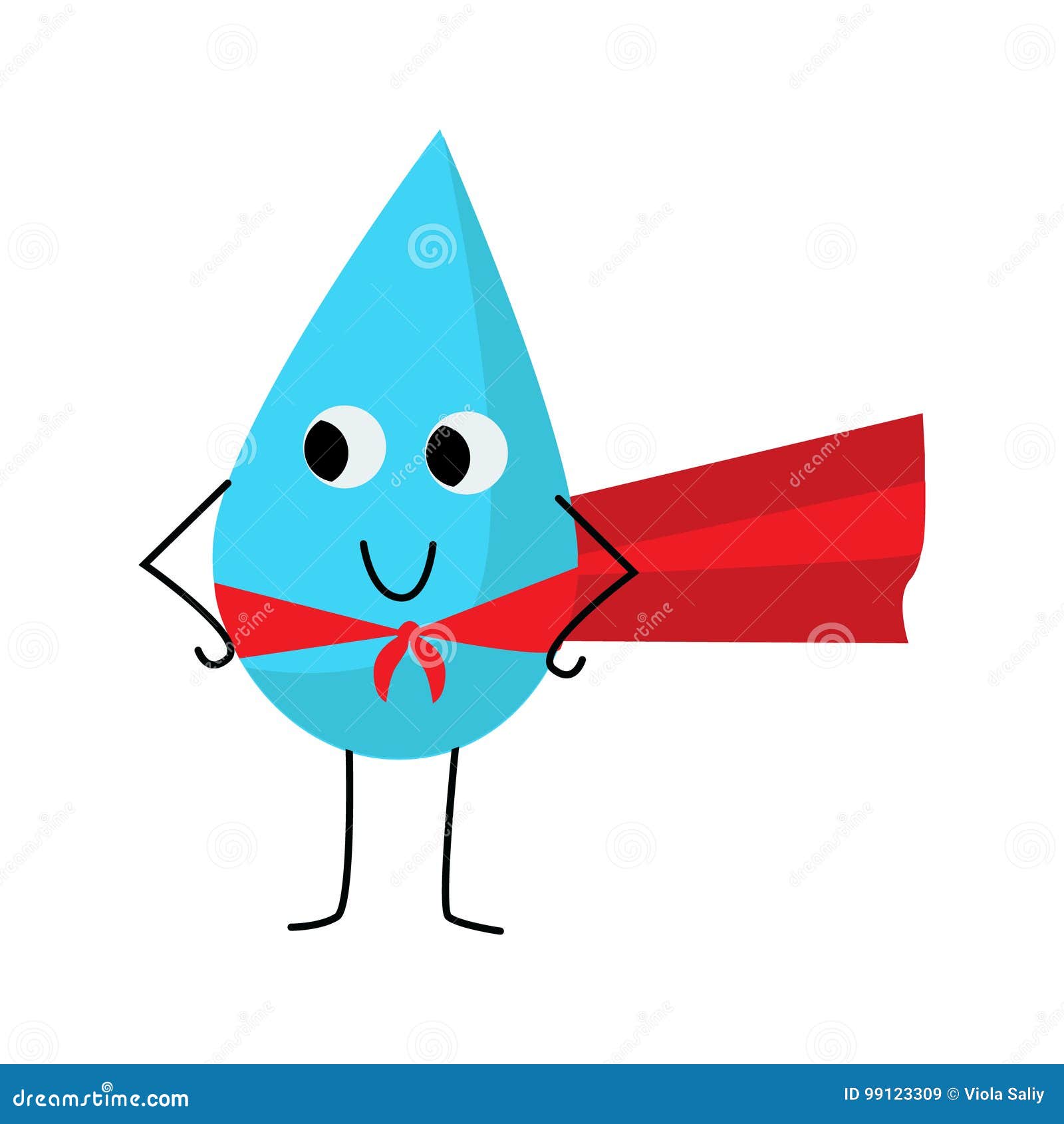 Drop super hero stock illustration. Illustration of life - 99123309