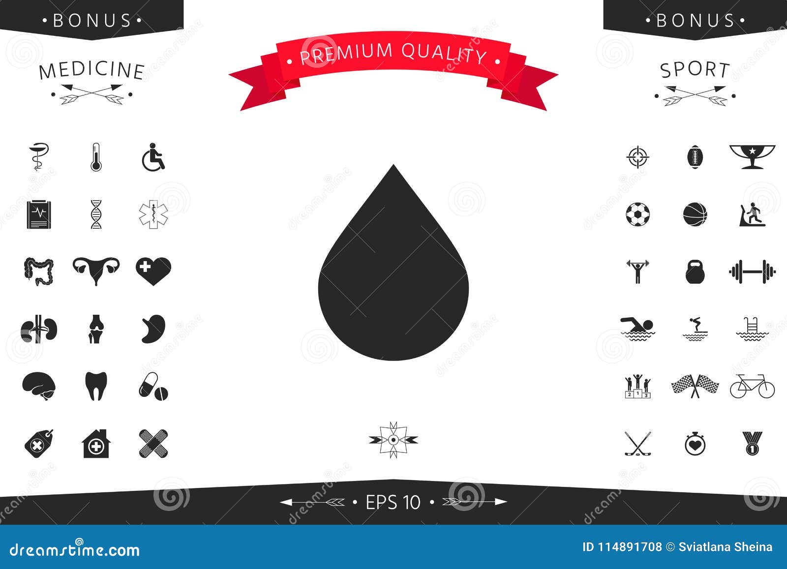 Drop symbol icon stock vector. Illustration of environment - 114891708