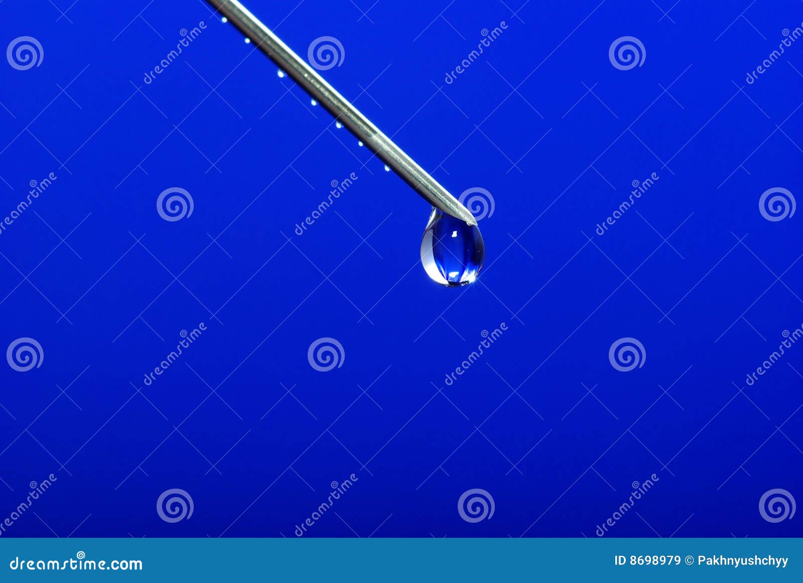 Drop on syringe stock image. Image of droplet, isolated - 8698979